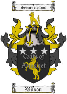 Wilson (Scottish) Ancient Coat of Arms (Family Crest) Image Download
